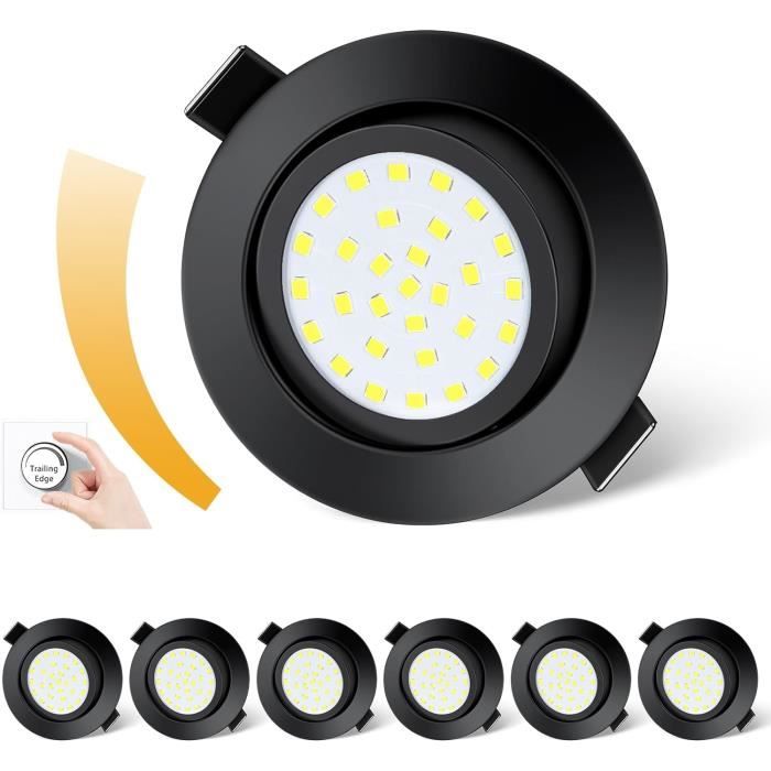 Spot LED Encastrable Dimmable, Spots de Plafond 230V, 5W 600LM Spot Encastré Equivalente de 50W ...