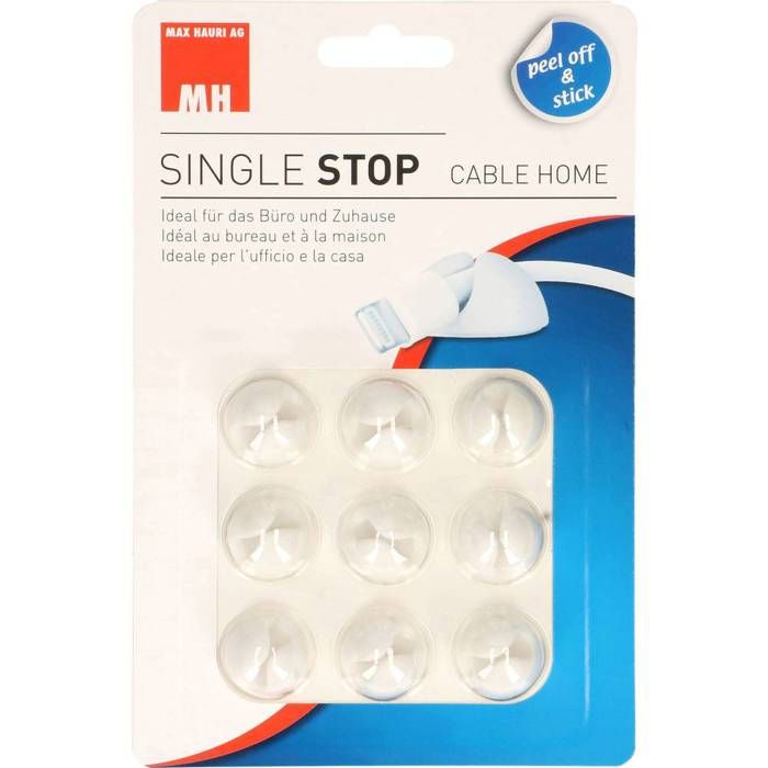 Cablehome Support de câble autocollant 135346 blanc 9 pc(s) | MOULURE ...