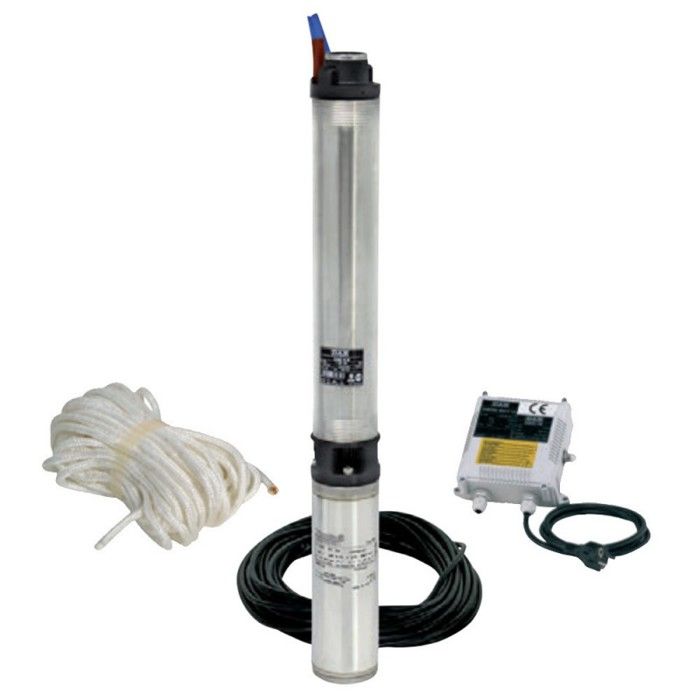 Kit pompe immergée 4" prête à la pose DAB KIT S4 2/14 M 0,75 kW pour forage jusqu'à 3 m3/h ...