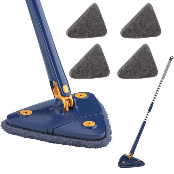 Vadrouille de Nettoyage Réglable Rotative à 360°, Triangular Mop avec ...