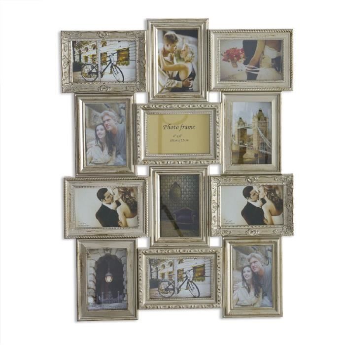 Cadre Photo Multiple 12 Photos - Cdiscount Maison