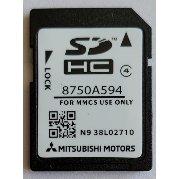 Carte SD GPS Mitsubishi - MMCS W15 W17 (A594) - Europe - 2022 ...