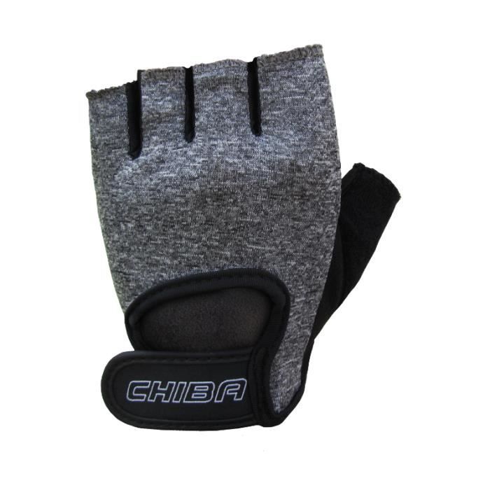Mitaines de Musculation - Fitness - CHIBA - Mixte - Gris/noir ...