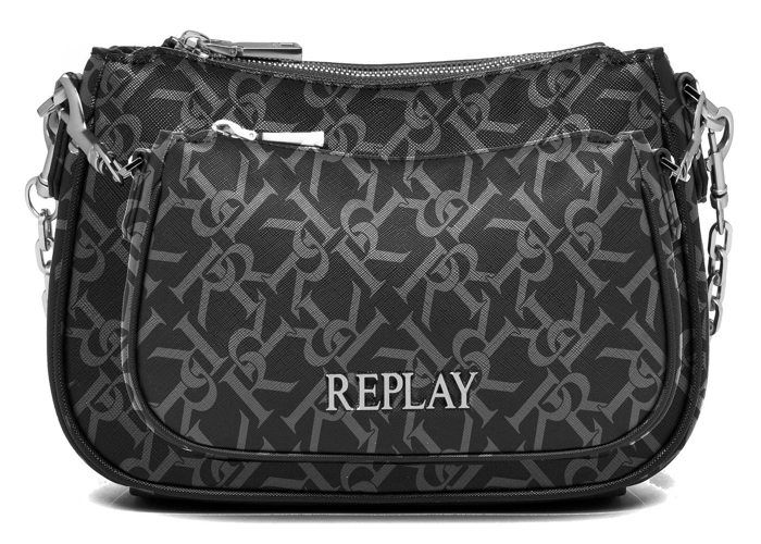 REPLAY Sac à épaule bandoulière noir pour femme - Crossbody Bag 143488 ...
