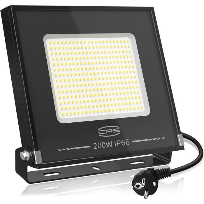 Projecteur Led Extérieur 200W,Spot Led Exterieur Avec Fiche,Équivalent ...
