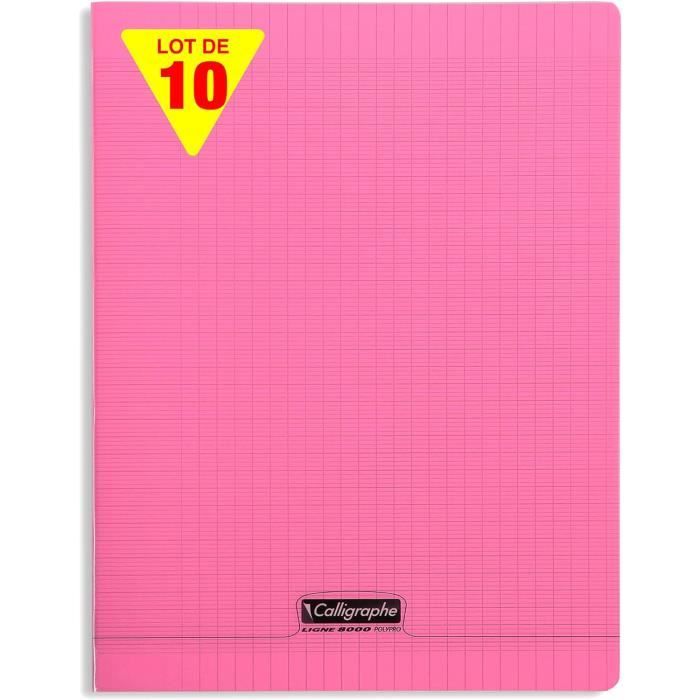 18181C Un Lot De 10 Cahiers Agrafés Roses (Une Marque De Clairefontaine ...