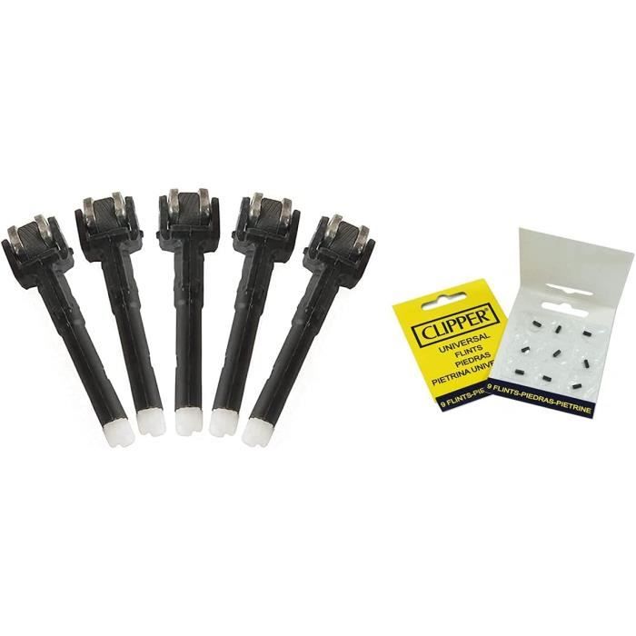 5 x Clipper Flint System + 9 x pierres à feu Clipper – Pierre à feu à ...