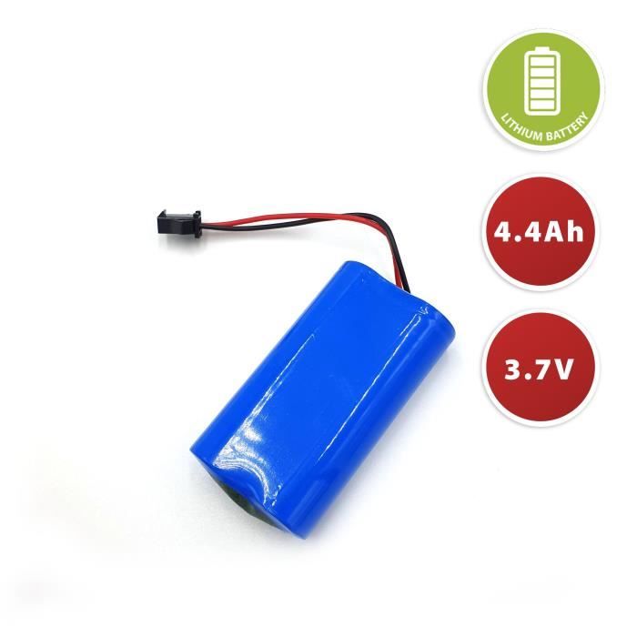 Batterie au lithium - VELAMP - 3.7V 4.4Ah - Rechargeable - 500 cycles ...