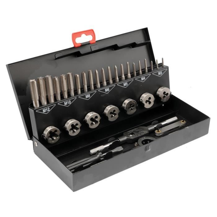 Ensemble de tarauds et moules YATO M3-M12 32 pcs - Outils manuels - Cdiscount Bricolage
