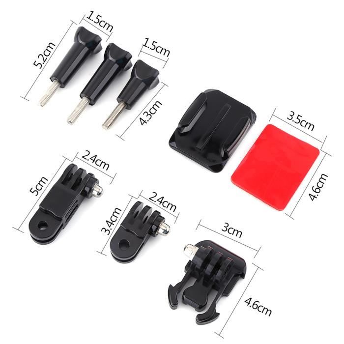 YOSOO Fixation latérale adhésive Sport Camera Helmet Side Mount Kit ...