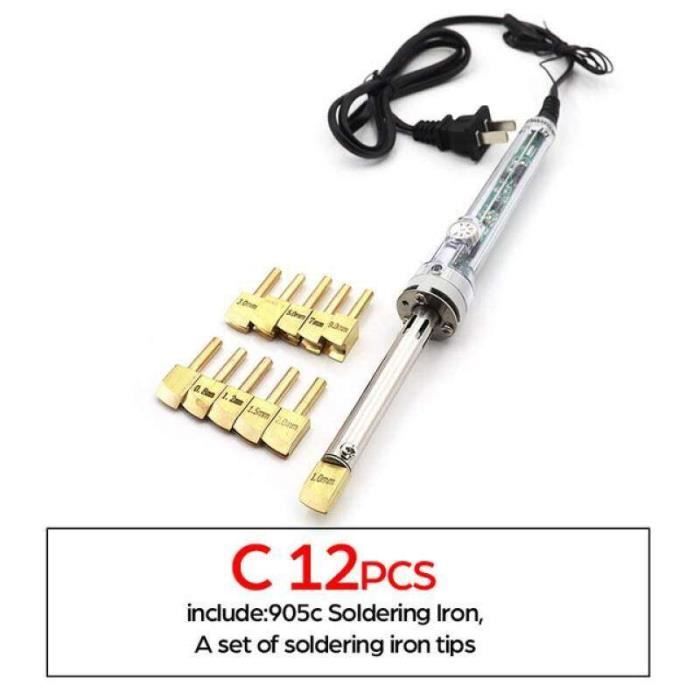 GG34214-Outils en cuir. en laiton pur. pointe de fer à souder pour ...