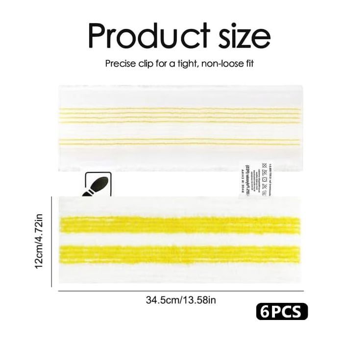 6 PCS Nettoyeurs Vapeur Recharge Kit,pour Kärcher EasyFix SC 1, SC 2 ...