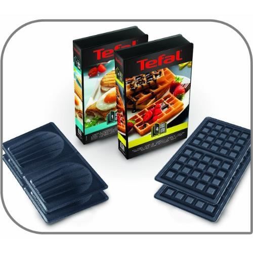 Machine à Gaufres et Croques Tefal SW853D12 - Noir-Inox - Avec 2 jeux ...