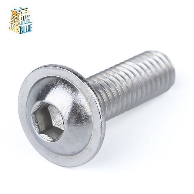 VIS,M10 x 5pieces-25mm--M3 M4 M5 M6 M8 M10 304 tête de bride de bouton ...