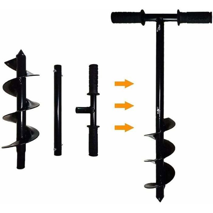 GABRIELLE Tarière de jardin manuelle, 10x60cm Tarières de jardin Foret ...
