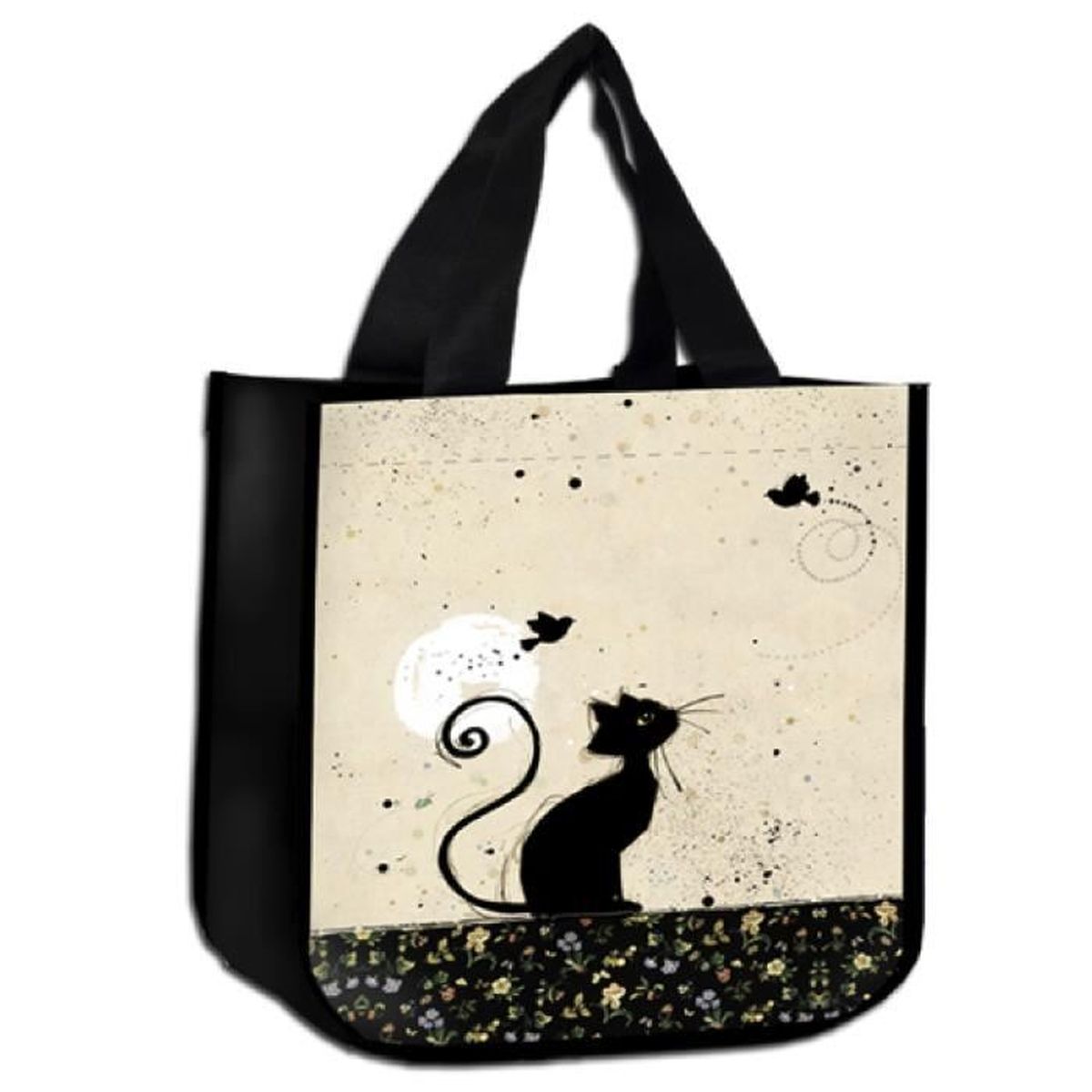 SAC CABAS DECOR BUG ART CHAT OISEAUX - KIUB - Cdiscount Beaux-Arts et ...