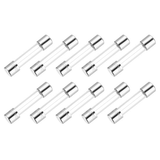 Fusible SOURCING MAP 10Pcs 6,3A 250V 5x20mm en Verre Temporisé UL Répertorié Retardement pour ...