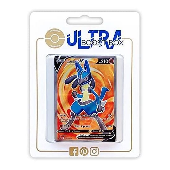 Cartes Pokémon - MY-BOOSTER - LUCARIO V SWSH213 FULL ART - ULTRABOOST X ...
