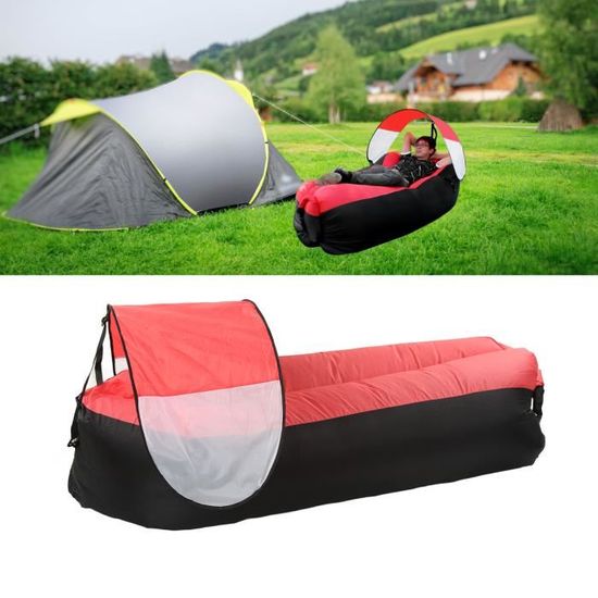 Canapé gonflable - PWSHYMI - Rouge - Portable - Tissu 210T - 2 ...