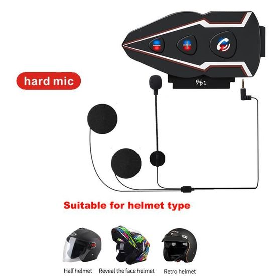 RUMOCOVO Oreillette Bluetooth pour Moto Kit dappel mains libres sans ...