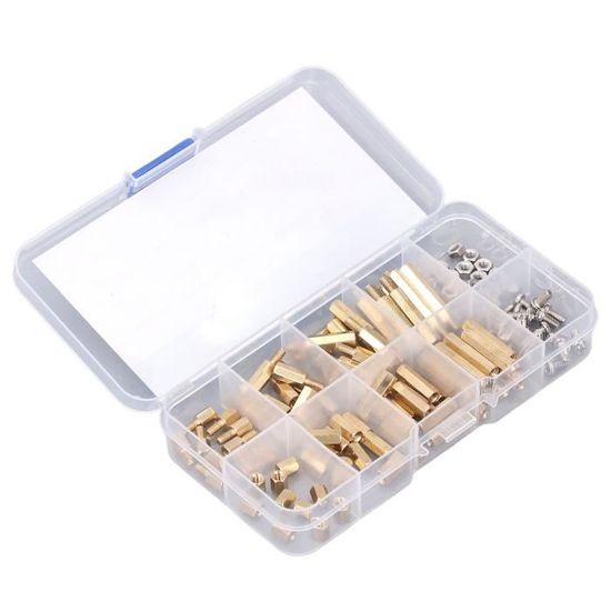 Shipenophy Kit d'entretoise M3 Kit d'entretoises M3 en laiton, 120 pièces, vis hexagonales ...