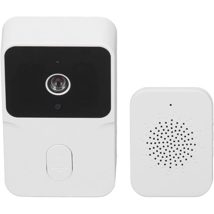 Sonnette De Caméra Vidéo Sans Fil Wifi Interphone Intelligent Sonnette De Porte M8 Avec Vision ...