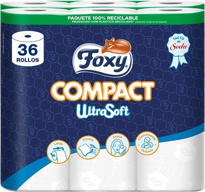 PAPIER TOILETTE-blanc Compact Ultrasoft | Papier toilette 36 Double ...