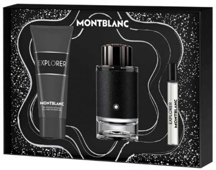 Mont blanc Coffret de parfum pour homme Montblanc Explorer (EDP 100 ml + gel douche 100 ml + EDP ...