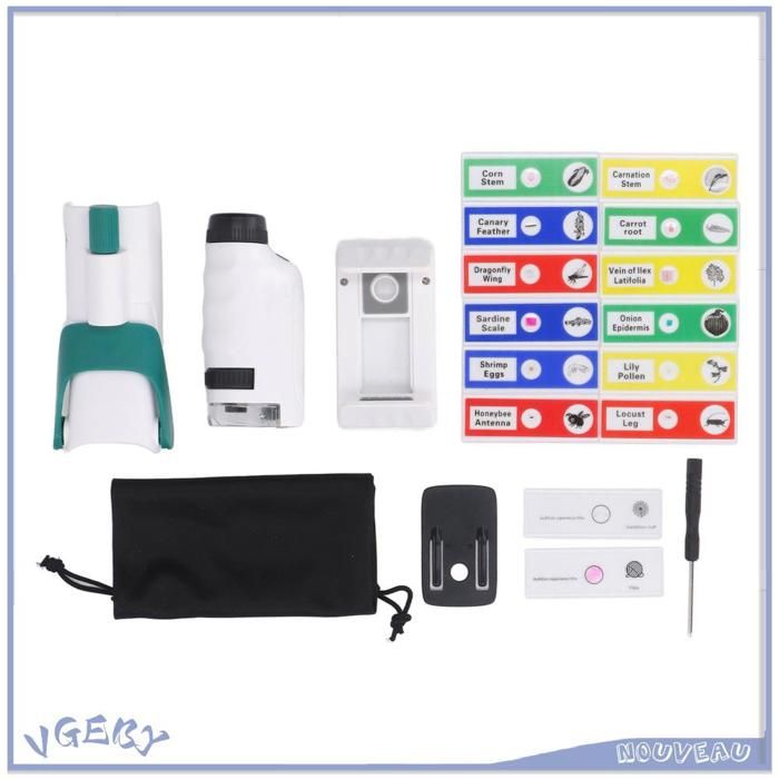 Jouets de Microscope pour Enfants, 250X Kids Microscope Science ...