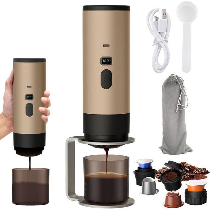 Machine À Café Portable 3 En 1 Automatique Capsule Espresso 15 Bar ...