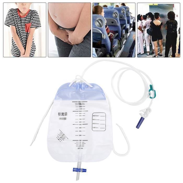 Sac collecteur d'urine en PVC 5 pièces sac de Drainage urinaire épaissi ...