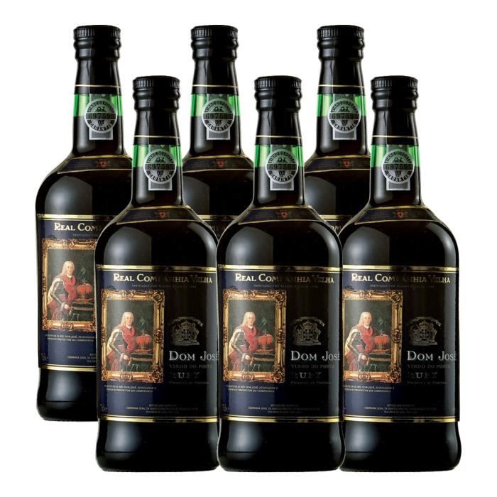Real Companhia Velha Dom José Ruby - Vin de Porto - Lot de 6 - La cave Cdiscount
