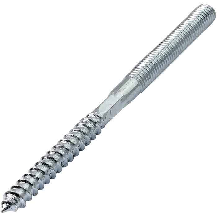 Aerzetix Lot de 10 Vis à Double Filetage Goujon Patte à Vis Métal-Bois ...