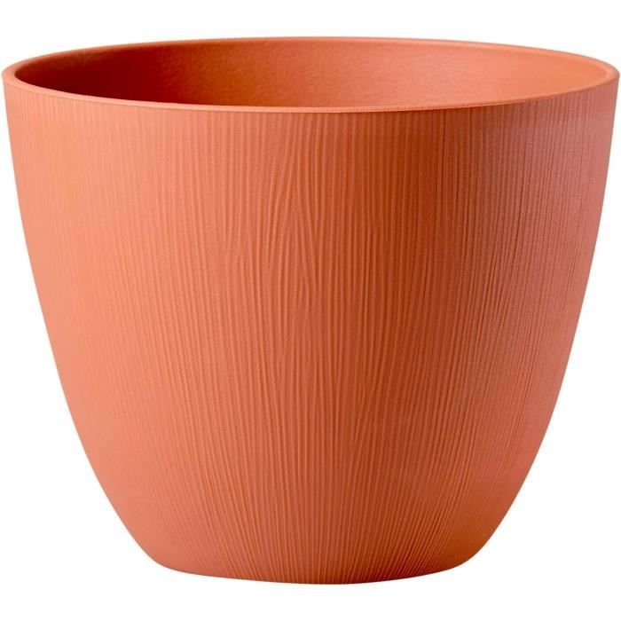 Cache Pot Rond D'Intérieur - Poetic - Gaïa - Terracotta - Ø14,5 X H.10 ...