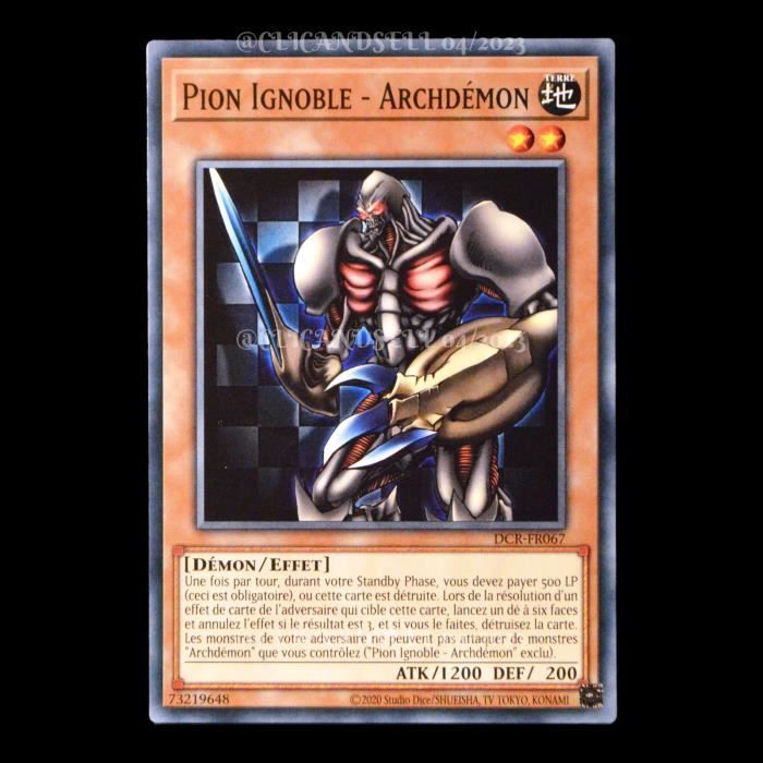 Carte YU-GI-OH DCR-FR067 Pion Ignoble - Archdémon - Cdiscount Jeux - Jouets