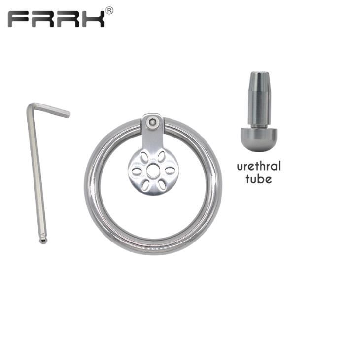 (FRRK-117-55mm-DG4)2022 nouvelle Cage de chasteté à tranche fine de 24mm petit anneau de pénis ...