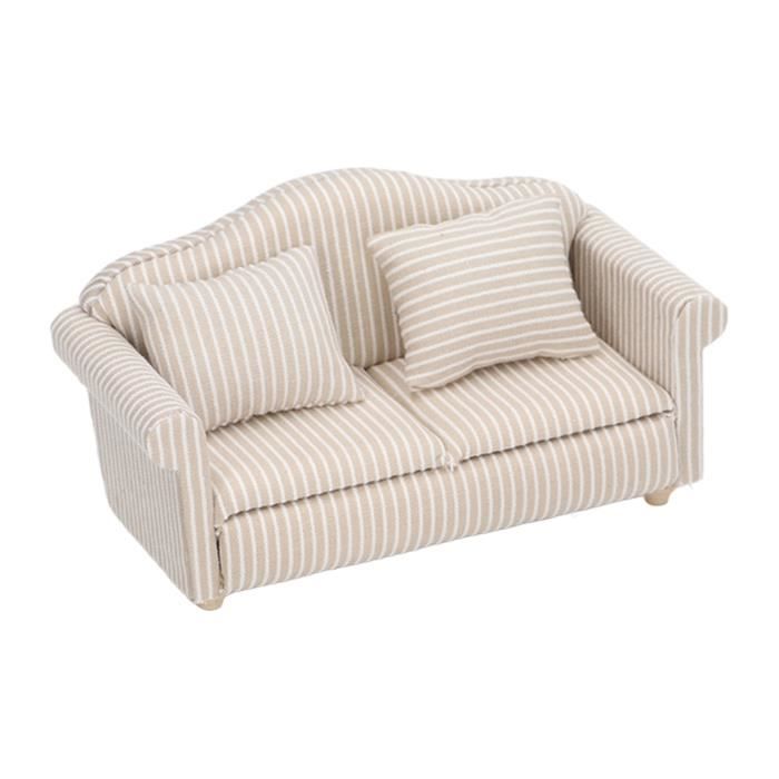 ER1680 canapé miniature Canapé de Maison de Poupée 1:12, canapé ...