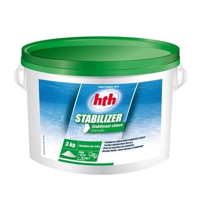 Hth Stabilizer granulés - Stabilisant pour chlore 25 kg - Cdiscount Jardin