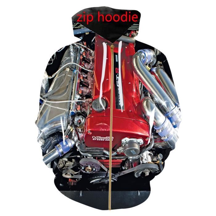 Vest-Tops MEN-WOMEN,Dr?le r34 Voiture Moteur 3d Impression Gilet-t ...
