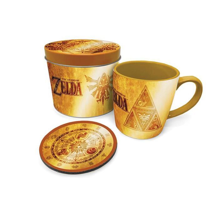Coffret cadeau - Zelda - Mug 370ml - Sous-verre - Boîte métal - Idée ...