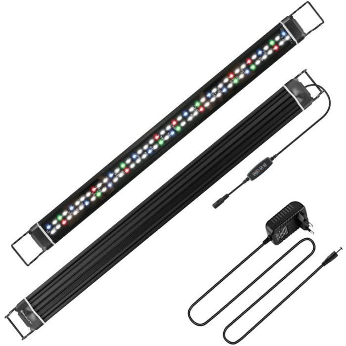 Éclairage Aquarium, Rampe LED Aquarium RGB Lumière avec Gradateur ...