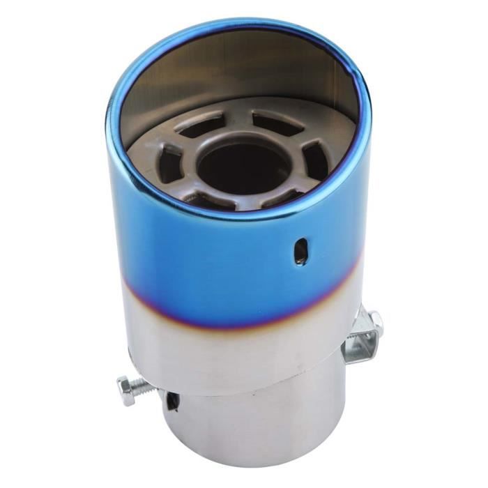 Tbest Embouts d'échappement de voiture Chrome bleu acier inoxydable ...
