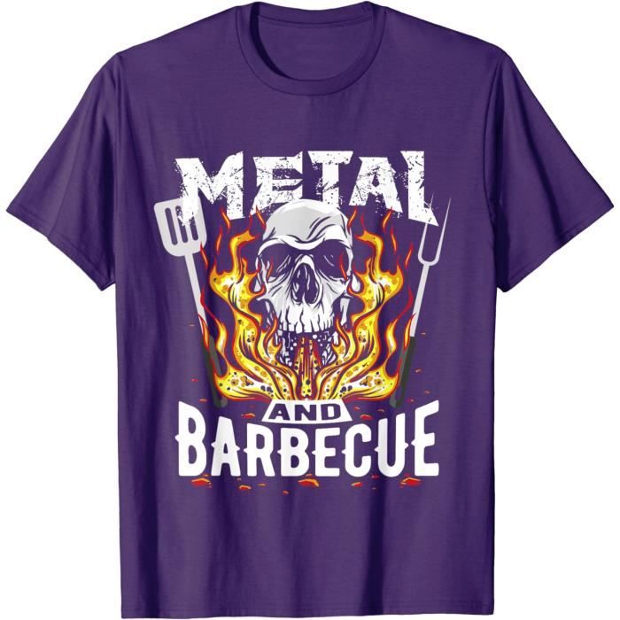T-shirt Hard Rock Biker BBQ - TRAHOO - Metal Et Barbecue - Design Heavy ...