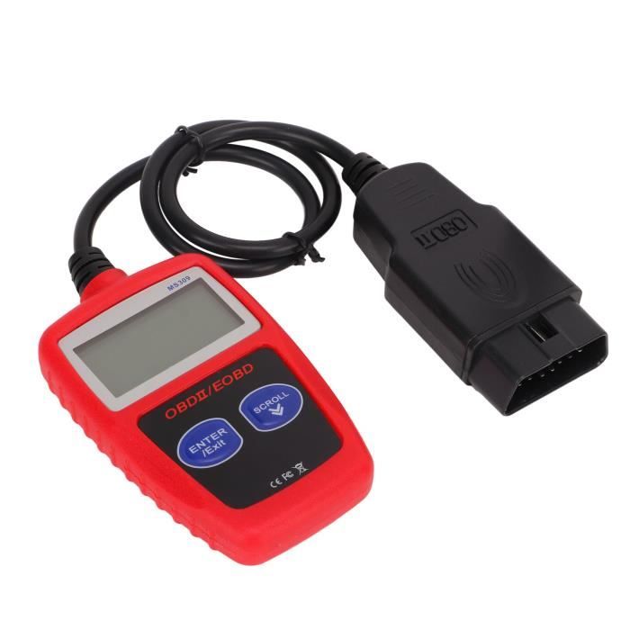 YUA scanner de code OBD2 CAN BUS OBD2 Lecteur de code Écran LCD rétro ...