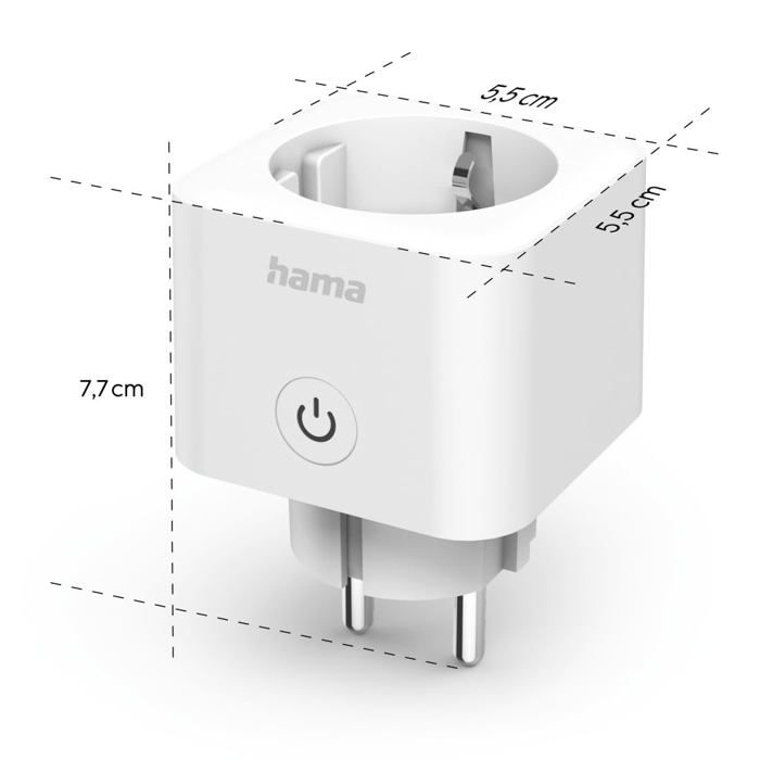 Prise Connectée Wifi Matter(Mesure la Consommation Eléctrique,Prise ...