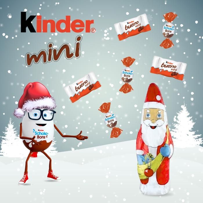 Kinder Noël | 2 Mugs garnis d'un Assortiment de 20 Chocolats Schokobons ...
