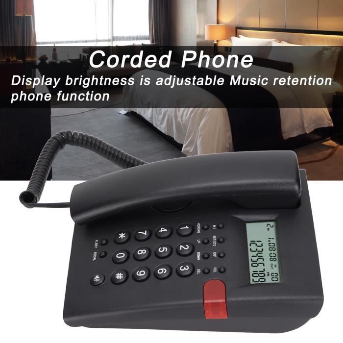 GOTOTOP Téléphone d'identification de l'appelant K010A-1 Fonction d'identification de l'appelant ...