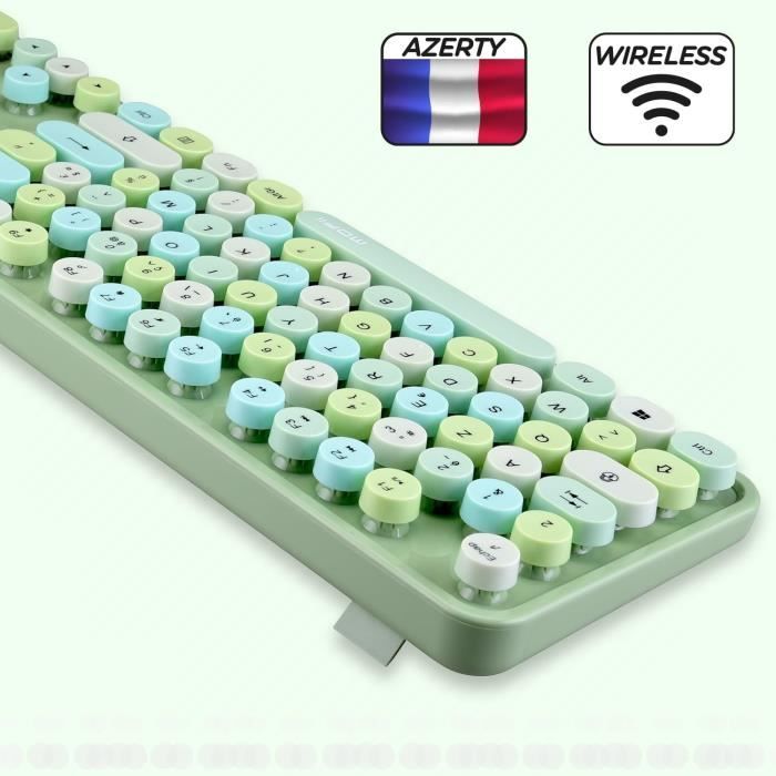 Sweet Pack Clavier Souris Gaming Sans Fil Layout Français (Azerty) Wifi ...