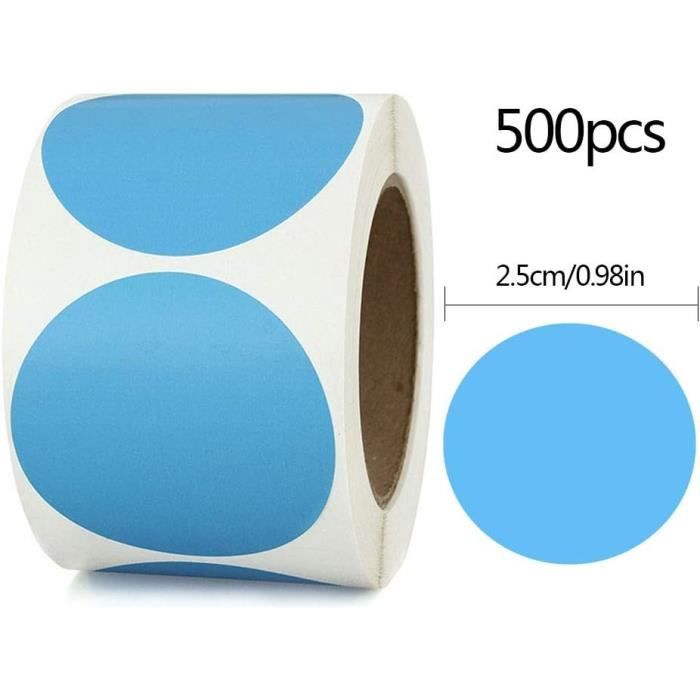 Lot De 500 Étiquettes Autocollantes Rondes De 25 Mm Surface ...
