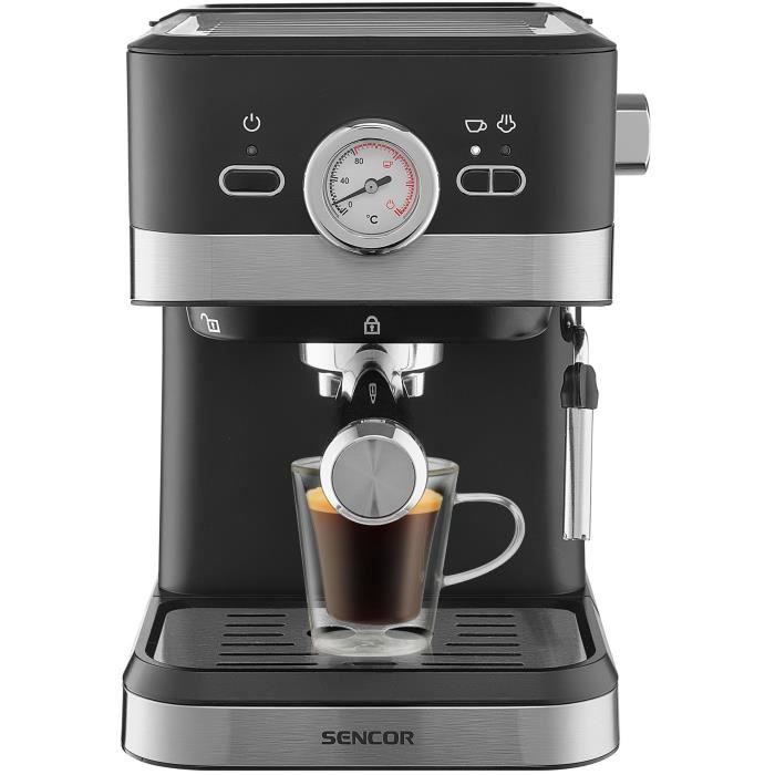 Machine à expresso - SENCOR - SES 1721BK - 1050 W - 20 bars - Noir ...